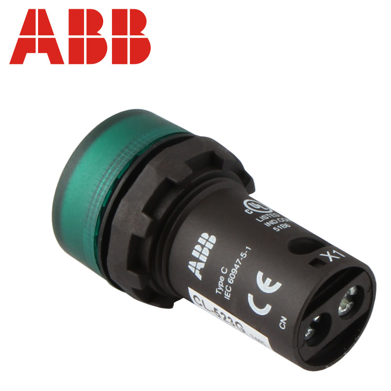 ABB按钮指示灯 CL-523G 信号灯 230VAC 绿色LED型 原装现货[品牌 价格 图片 报价]-易卖工控网